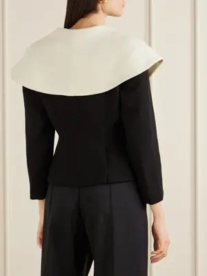 VIOLANTE NESSI Manuela Embellished Wool Jacket With Sailor Collar