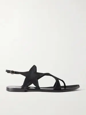 Gabriela Hearst Star Suede Sandals - Black