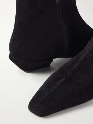 Paris Texas Bettina 25 Suede Ankle Boots - Black