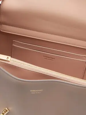 FERRAGAMO Small Hug Tote - Brown
