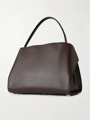 FERRAGAMO Hug Medium Leather Tote - Brown