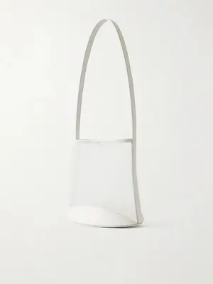 NEOUS Pardalis Mesh And Leather Bucket Shoulder Bag