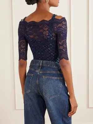 Rabanne Devoré Lace Blouse