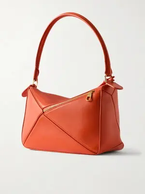Loewe Puzzle Small Leather Shoulder Bag - Orange