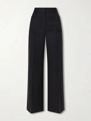 Victoria Beckham Alina Wide-leg Wool Trousers
