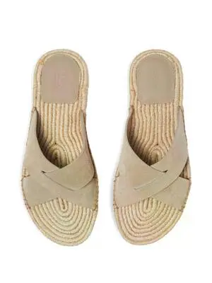Zegna Crossover Strap Sandals