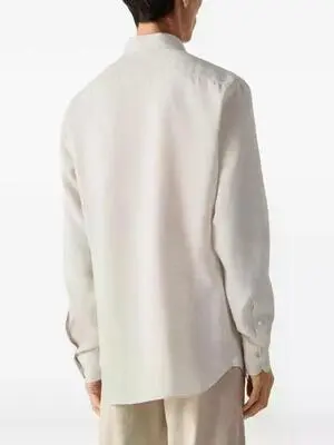 Zegna Oasi Lino Shirt - Neutrals