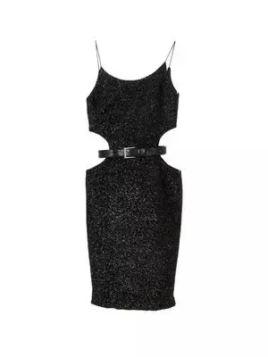 VESTIAIRE D'UN OISEAU LIBRE Starlight Cut-out Midi Dress - Black