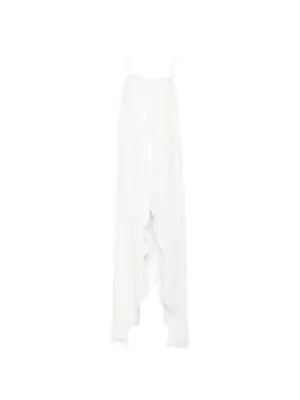 VESTIAIRE D'UN OISEAU LIBRE Open Back Draped Maxi Dress - White