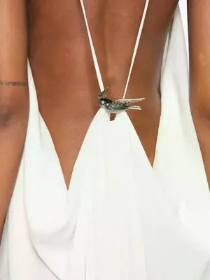 VESTIAIRE D'UN OISEAU LIBRE Open Back Draped Maxi Dress