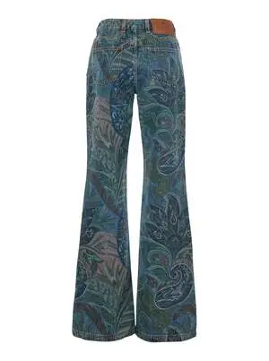 Etro Printed Denim Jeans - Multicolor