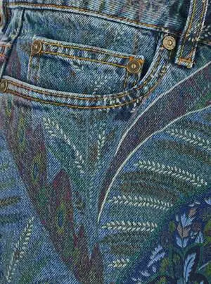 Etro Printed Denim Jeans - Multicolor