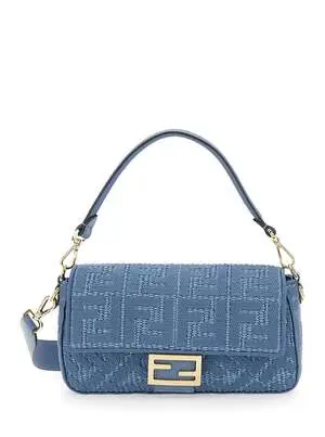 Fendi Fendi Women Baguette Denim Multicolor