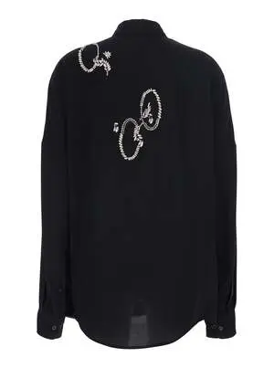 Dries Van Noten Embellished Button-up Shirt - Multicolor
