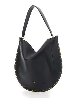 Isabel Marant Étoile Studded Leather Hobo Shoulder Bag - Multicolor