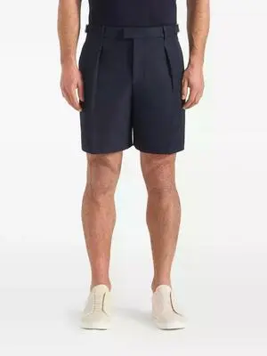 Manière De Voir Marin Pleated Twill Shorts