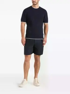 Manière De Voir Marin Pleated Twill Shorts