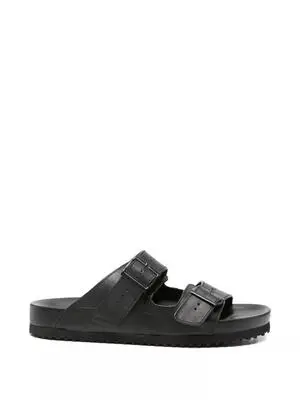SERGIO MORETTI FIRENZE Buckle-fastening Leather Sandals - Black