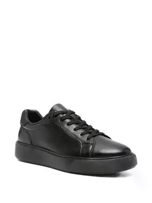 SERGIO MORETTI FIRENZE Leather Panelled Sneakers - Black
