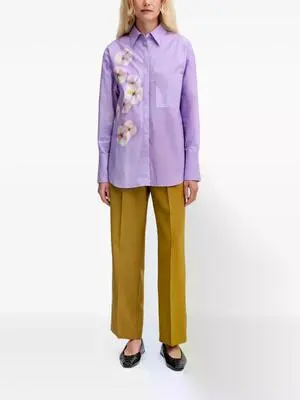 MORGAN Button Detail Pleated Trousers