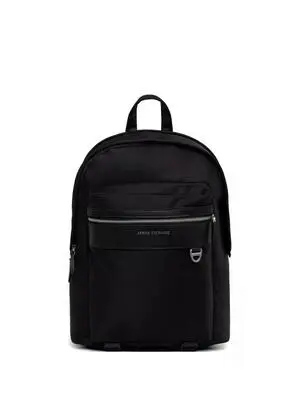 Armani Exchange Logo Plaque Backpack - Black