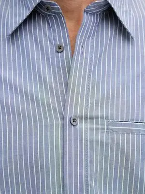 Armani Exchange Vertical-stripe Chest-pocket Shirt