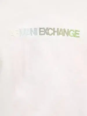 Armani Exchange Logo-embroidered T-shirt - White