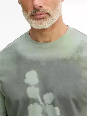 Armani Exchange Floral-print Logo-print T-shirt