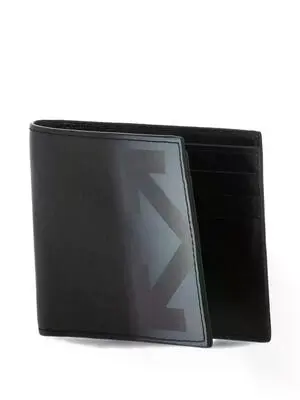 Off-White Arrows-motif Leather Wallet - Black
