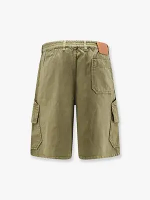 Loewe Cotton Cargo Bermuda Shorts - Green