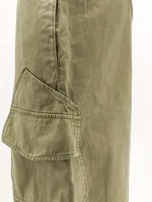 Loewe Cotton Cargo Bermuda Shorts - Green
