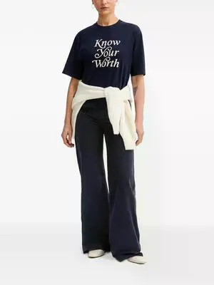 BENETTON Corduroy Wide-leg Trousers