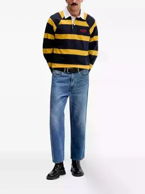 BENETTON X Stranger Things Striped Polo Shirt