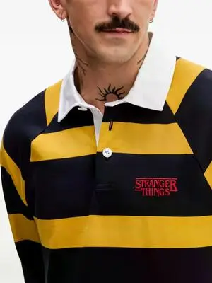BENETTON X Stranger Things Striped Polo Shirt