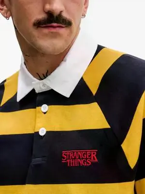 BENETTON X Stranger Things Striped Polo Shirt