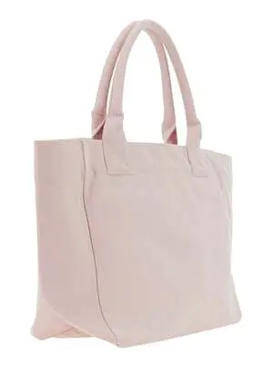 GANNI Cotton Tote Bag With Logo And Print - Multicolor