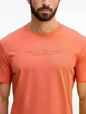 Armani Exchange Logo-embossed T-shirt