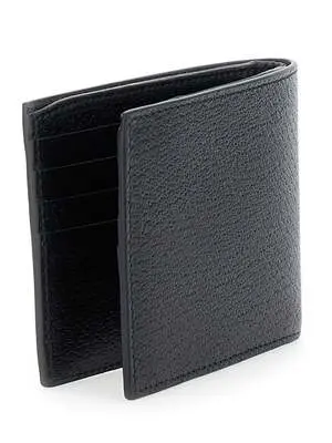 Gucci Bi-fold Wallet With 'gg Marmont' Logo In Grained Black Leather For - Multicolor