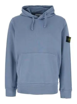 Men's Stone Island Blue Sweatshirts Hoodies