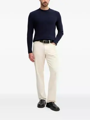 Sisley Ribbed Knit Crew Neck Sweater