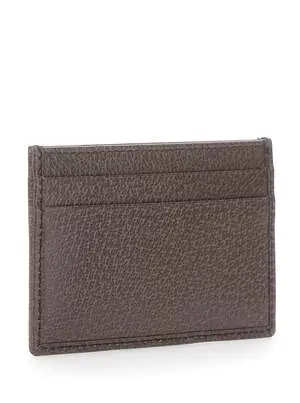 Gucci Card Holder 'ophidia' With Gg Plate In Gg Canvas And Leather Beige - Multicolor