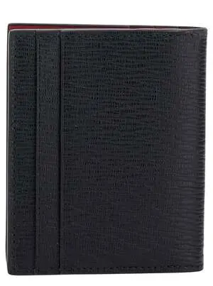 FERRAGAMO Card Holder With Gancini Detail In Leather For