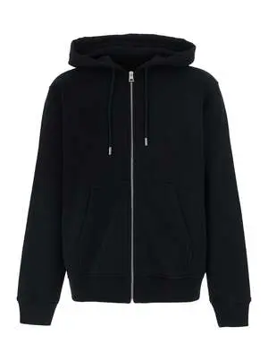 Givenchy Black Hooded Sweatshirt With Logo On The Back In Cotton For - Multicolor