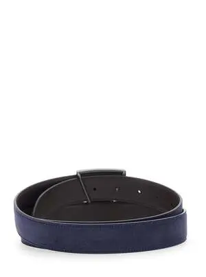 TOD'S Reversible T Timeless Belt In Suede - Multicolor
