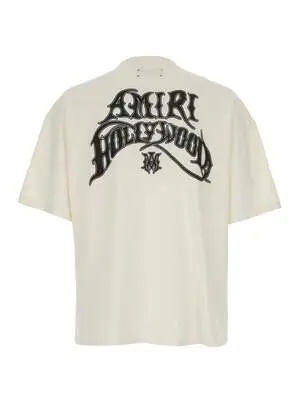 Amiri T-shirt With Printed Logo On The Front And Back In Cotton For