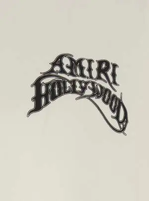 Amiri T-shirt With Printed Logo On The Front And Back In Cotton For