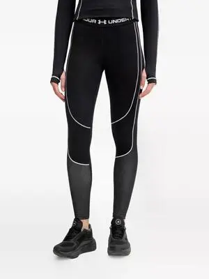 Under Armour Coldgear Logo-waistband Leggings - Black