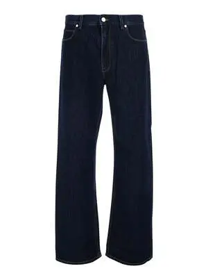 Fendi FENDI Denim Jeans With Back Logo Patch Multicolor