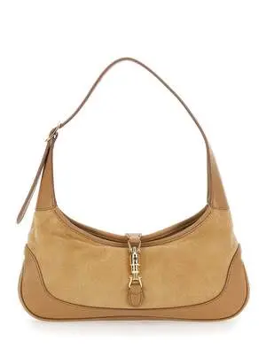 Gucci Jackie 1961 Suede Bag - Cream
