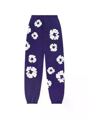 DENIM TEARS Wreath Printed Track Pants - Purple